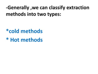 Extraction methods | PPTX