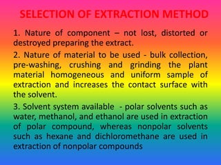 Extraction methods | PPTX