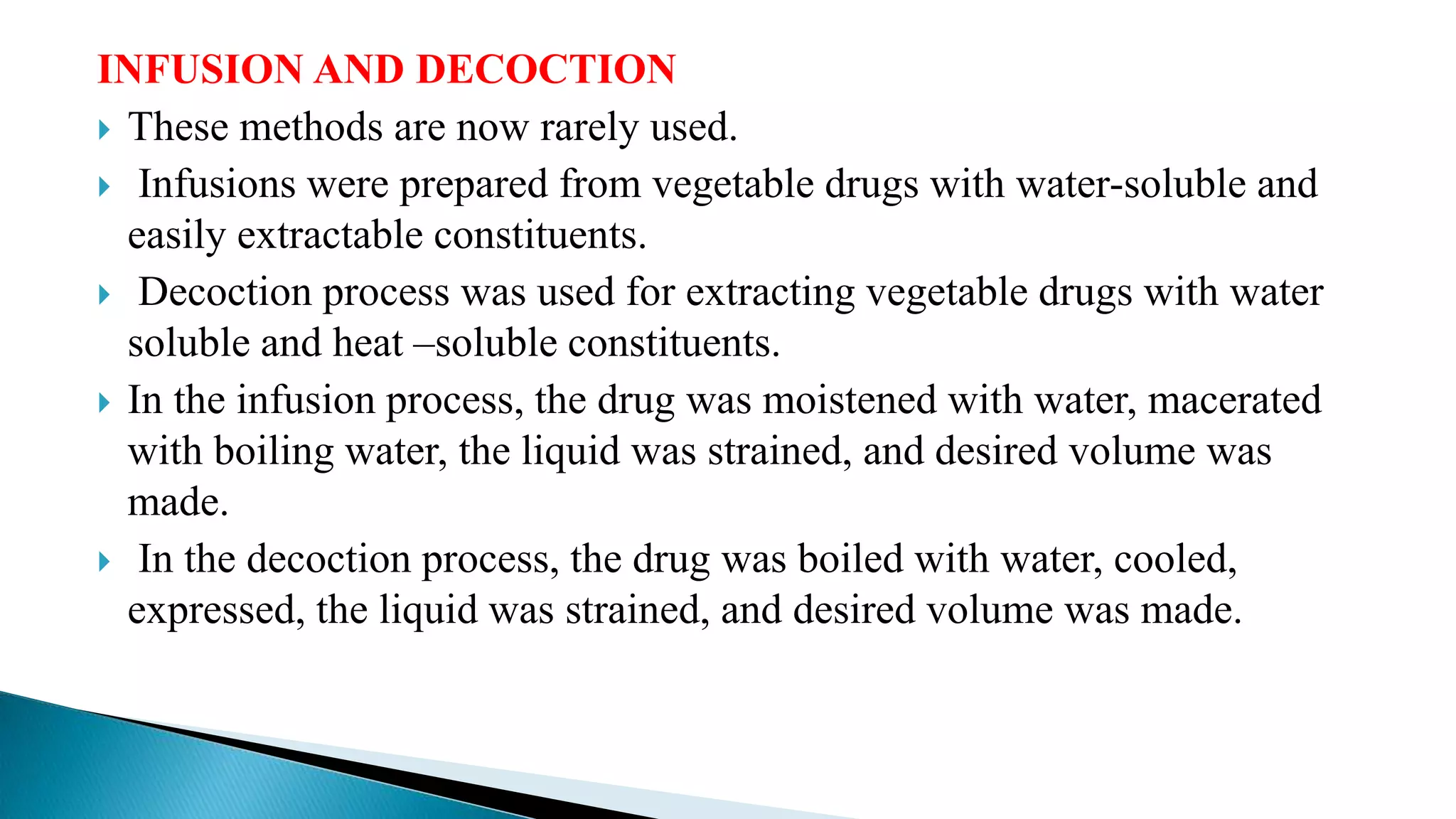 EXTRACTION METHODS.pptx | Chemistry | Science