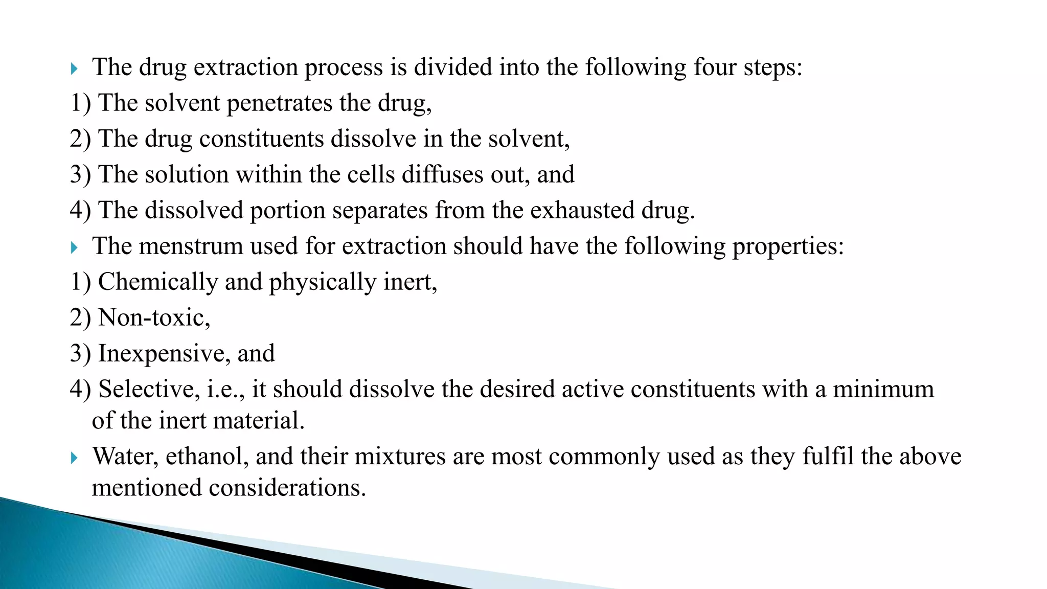 EXTRACTION METHODS.pptx | Chemistry | Science