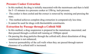 EXTRACTION METHODS.pptx | Chemistry | Science