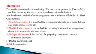 EXTRACTION METHODS.pptx | Chemistry | Science