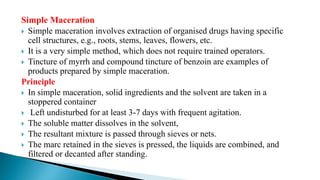 EXTRACTION METHODS.pptx | Chemistry | Science