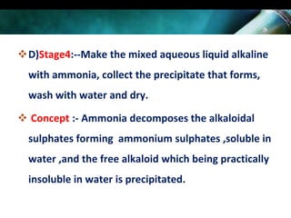 alkaloids and extraction of alkaloids | PPTX