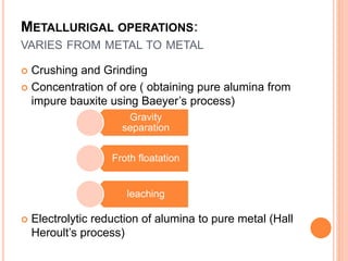 Extraction of aluminium | PPTX