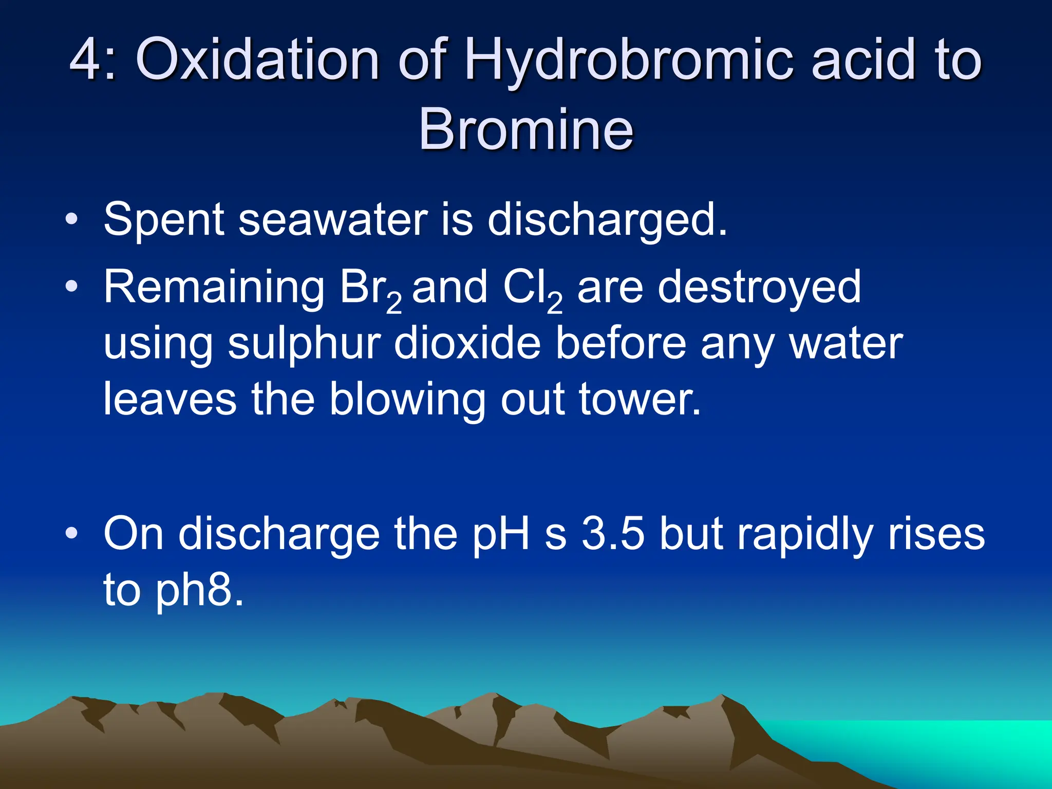 EXTRACTION OF BROMINE FROM SEA WATER.ppt