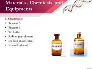 EXTRACTION OF DNA FROM BLOOD kit method | PPTX
