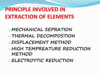 Extraction of elements | PPT