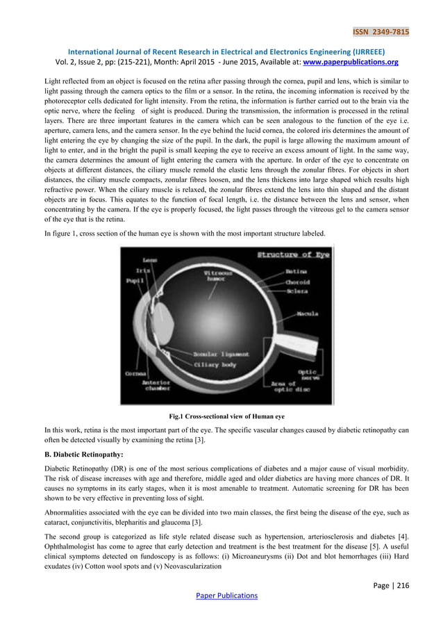 Extraction of Features from Fundus Images for Diabetes Detection | PDF ...