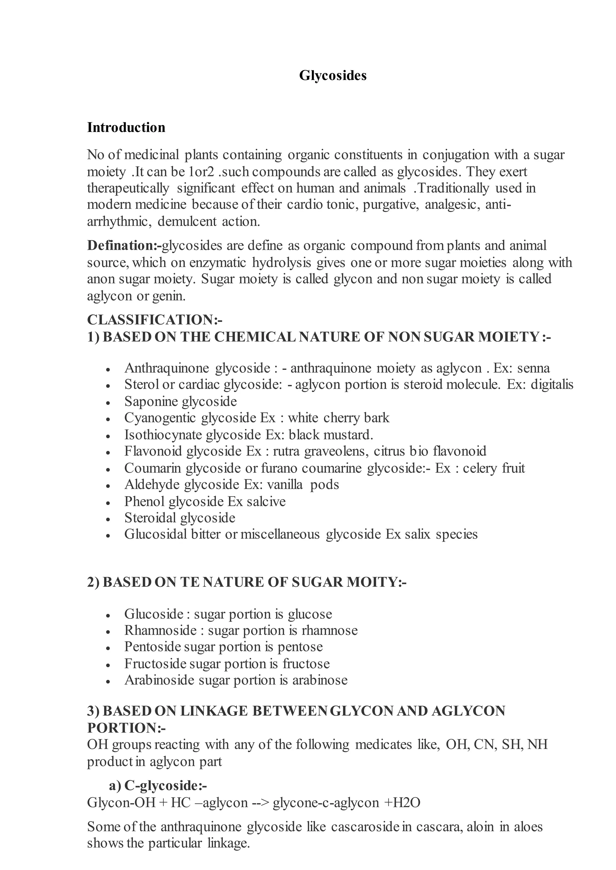 Extraction of glycosides | DOCX | Heart and Cardiovascular Diseases ...