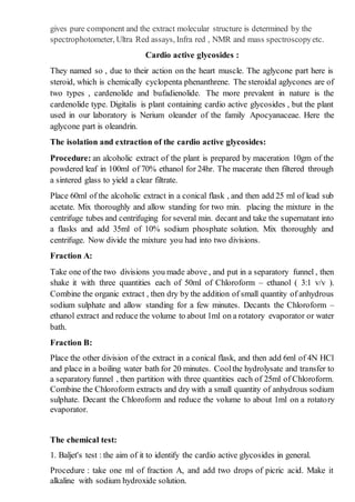 Extraction of glycosides | DOCX