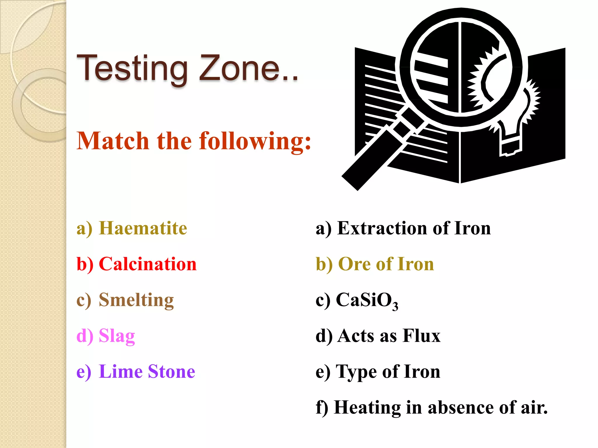 Extraction Of Iron | PPTX