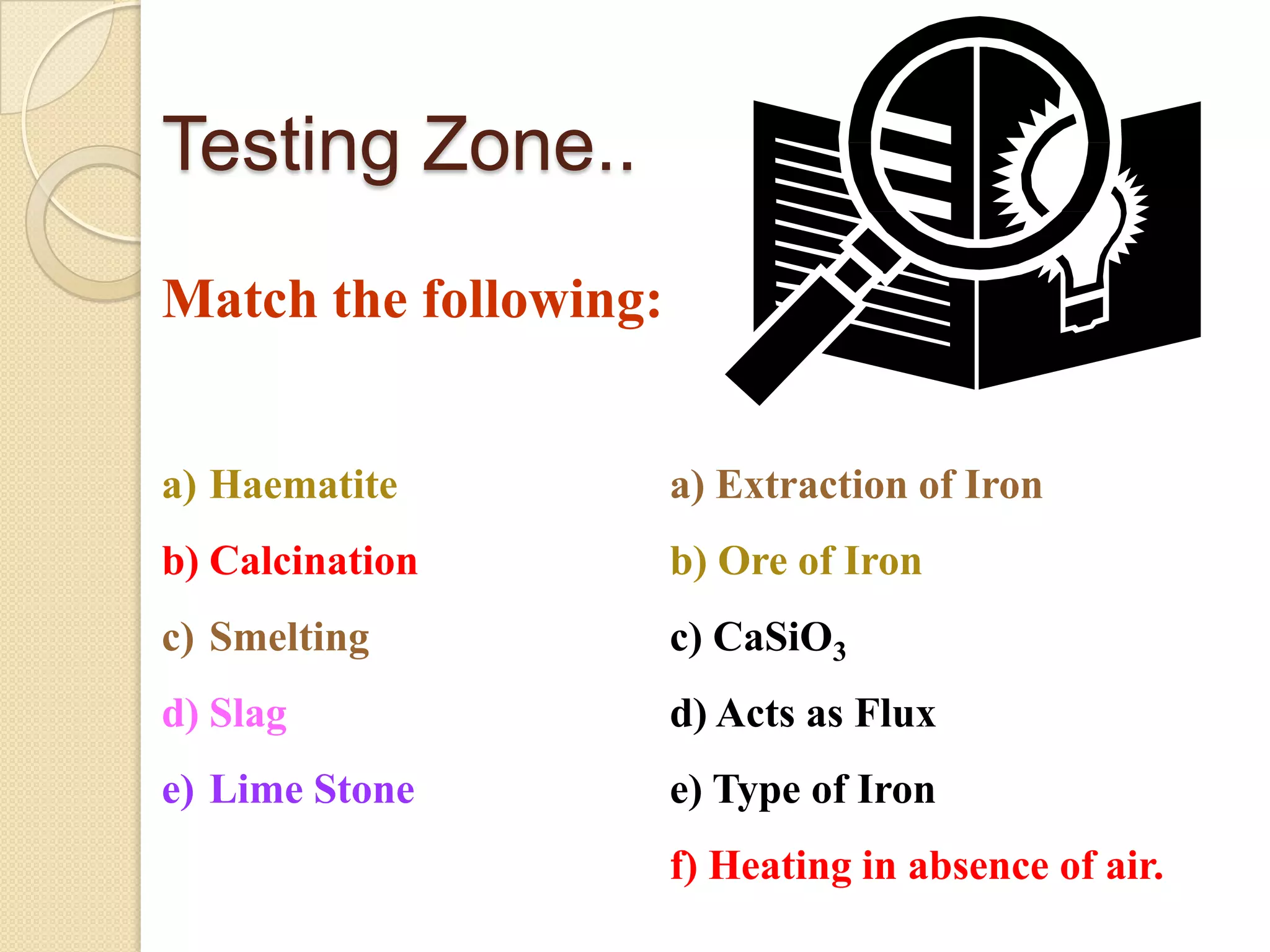 Extraction Of Iron | PPTX
