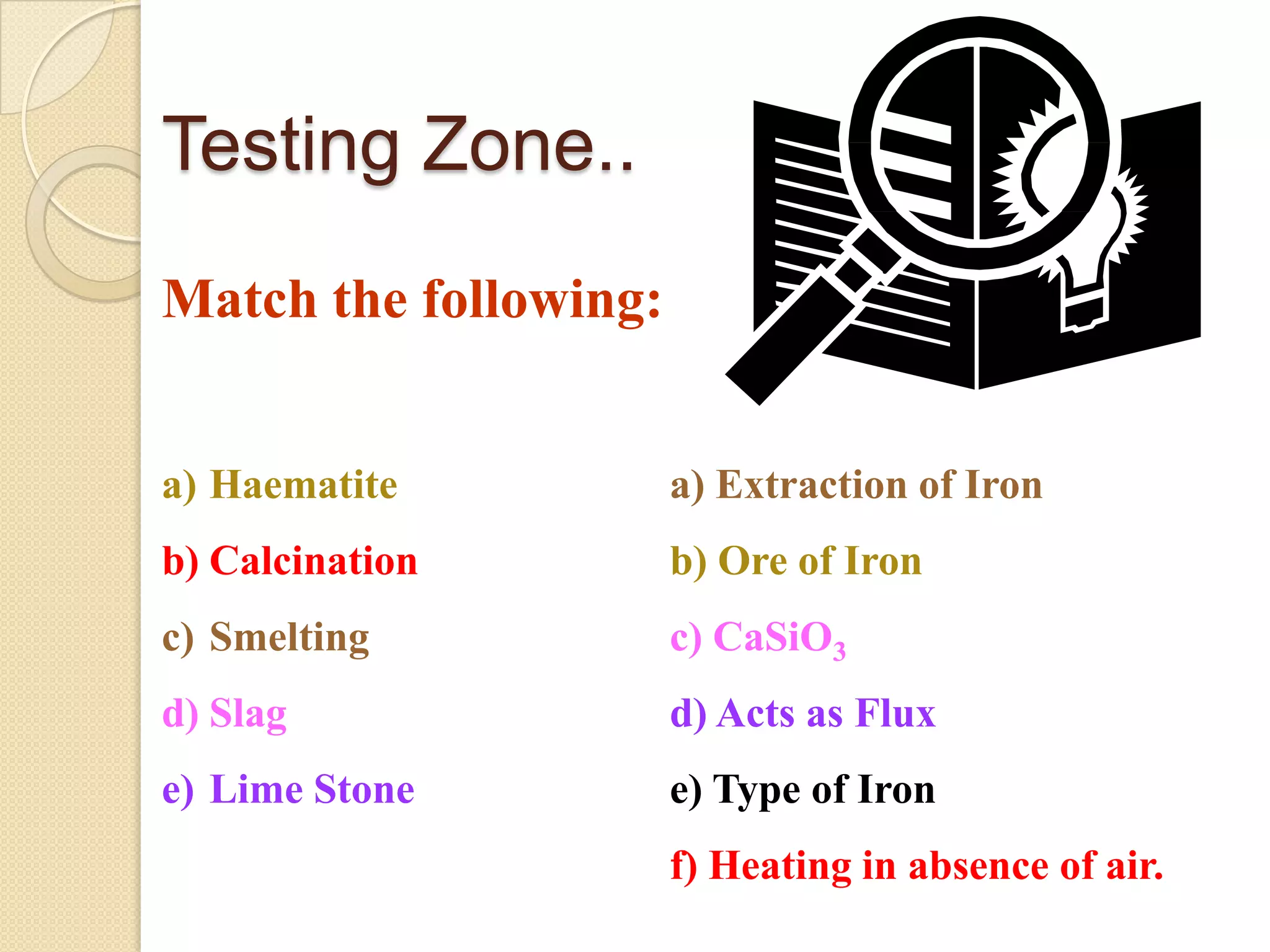 Extraction Of Iron | PPTX