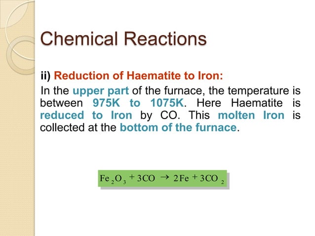 Extraction Of Iron | PPTX