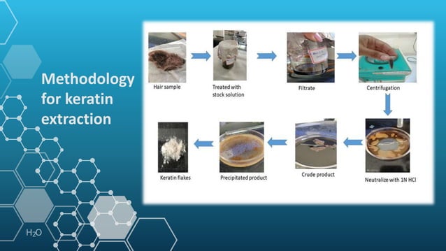 EXTRACTION OF KERATIN FROM HUMAN HAIR WASTE.pptx | Hair Care | Beauty