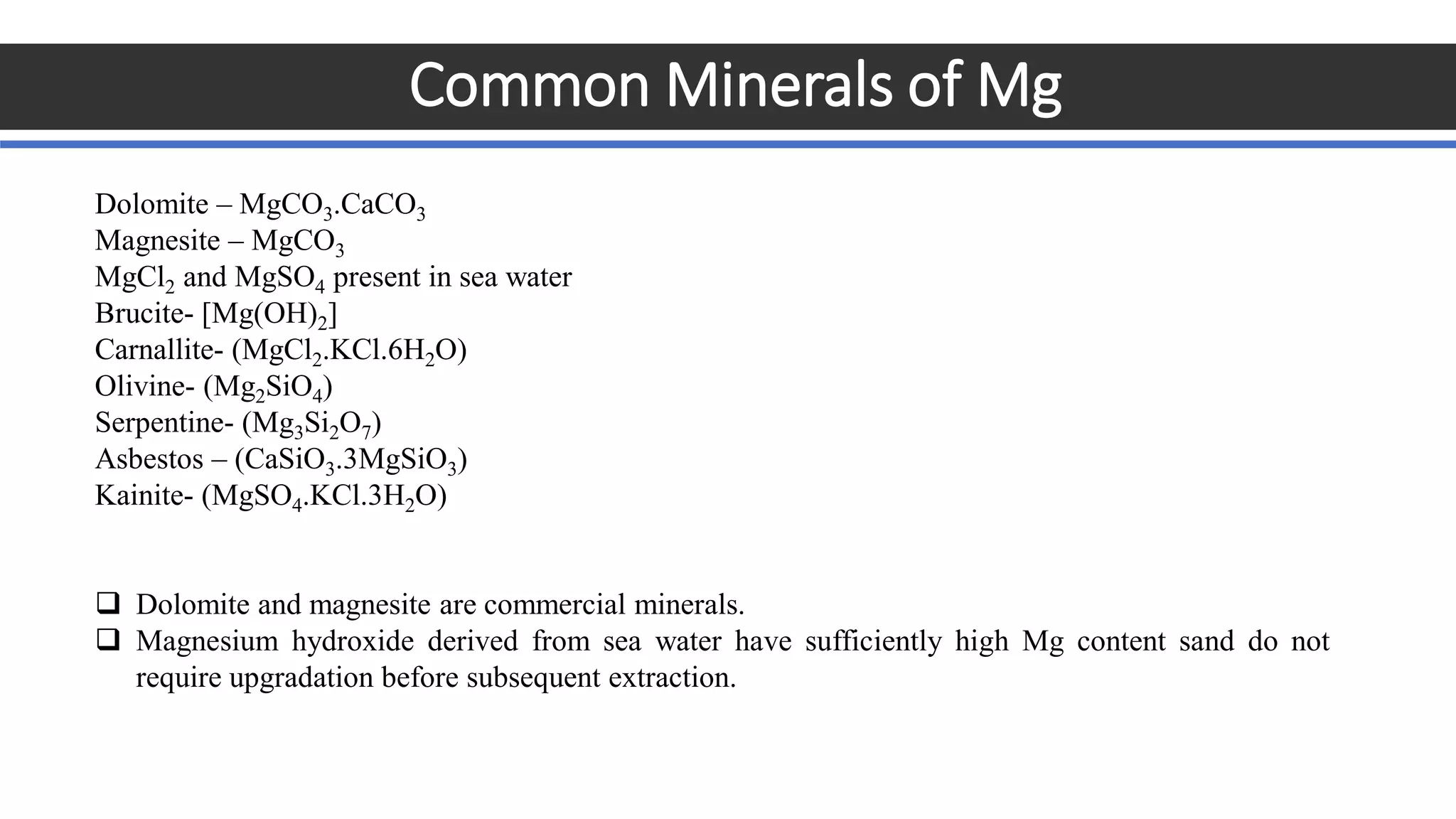 Extraction of magnesium (mg) | PDF