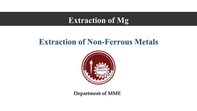 Extraction of magnesium (mg) | PDF | Chemistry | Science