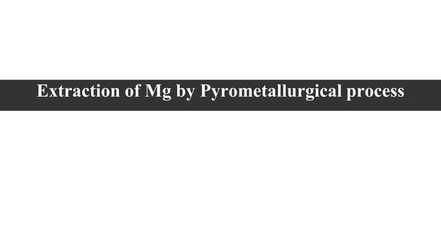 Extraction of magnesium (mg) | PDF | Chemistry | Science