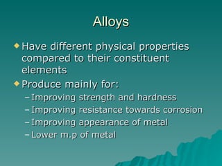 Extraction Of Metals | PPT