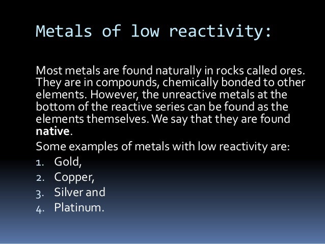 Extraction of metals