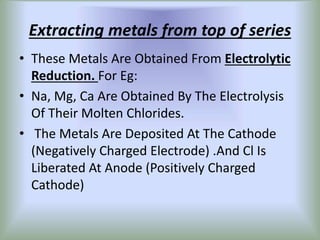 Extraction of metals chemistry | PPTX