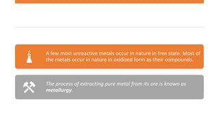 Extraction of metals (1) | PPTX
