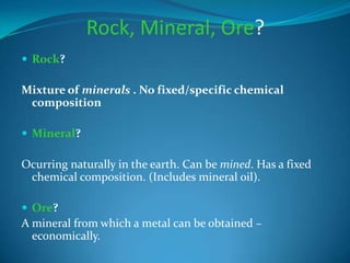 Extraction Of Metals From Ores | PPTX