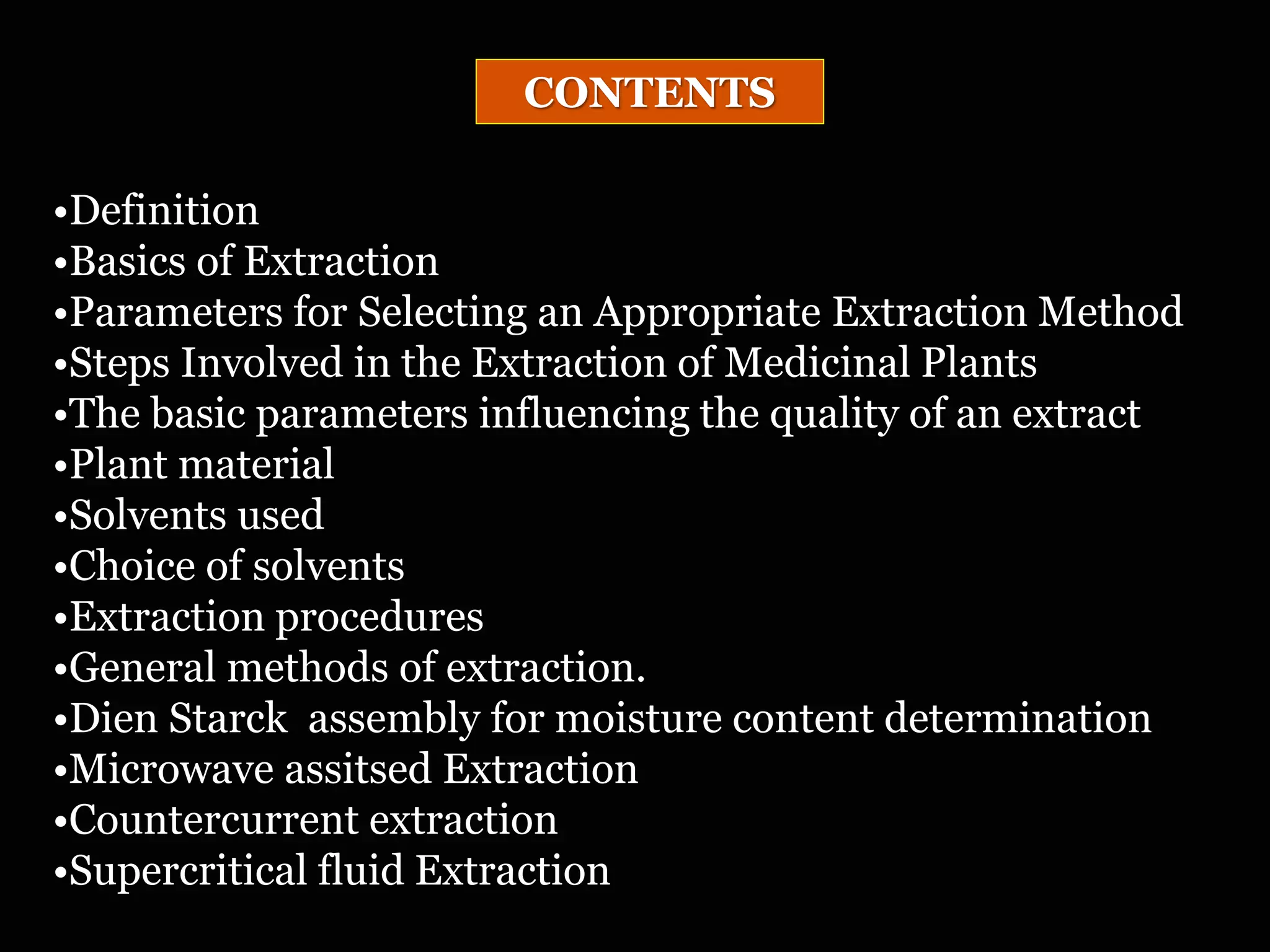 Extraction of phytochemicals | PDF