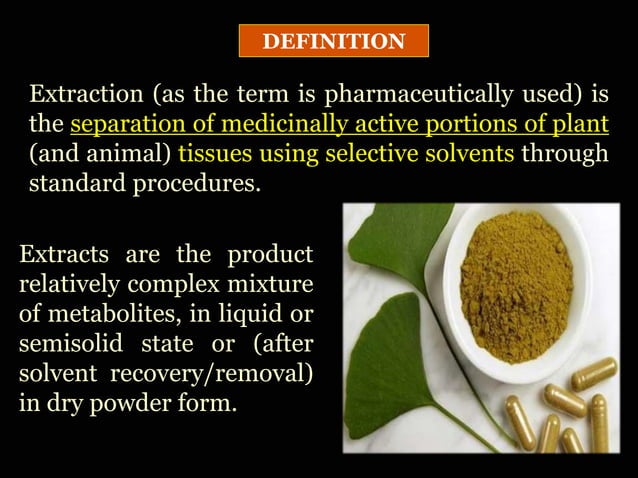 Extraction Of Phytochemicals Pdf Herbs And Supplements