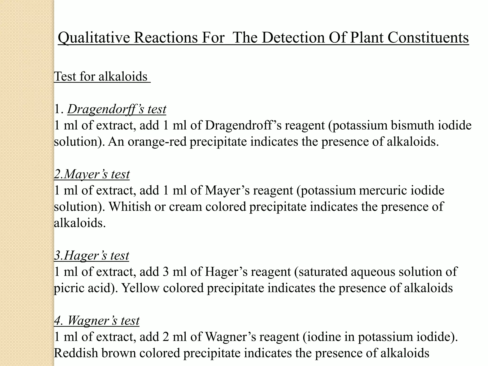Extraction of plant contituents | PPTX