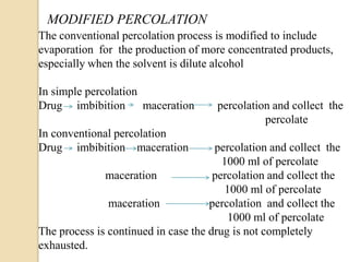 Extraction of plant contituents | PPTX