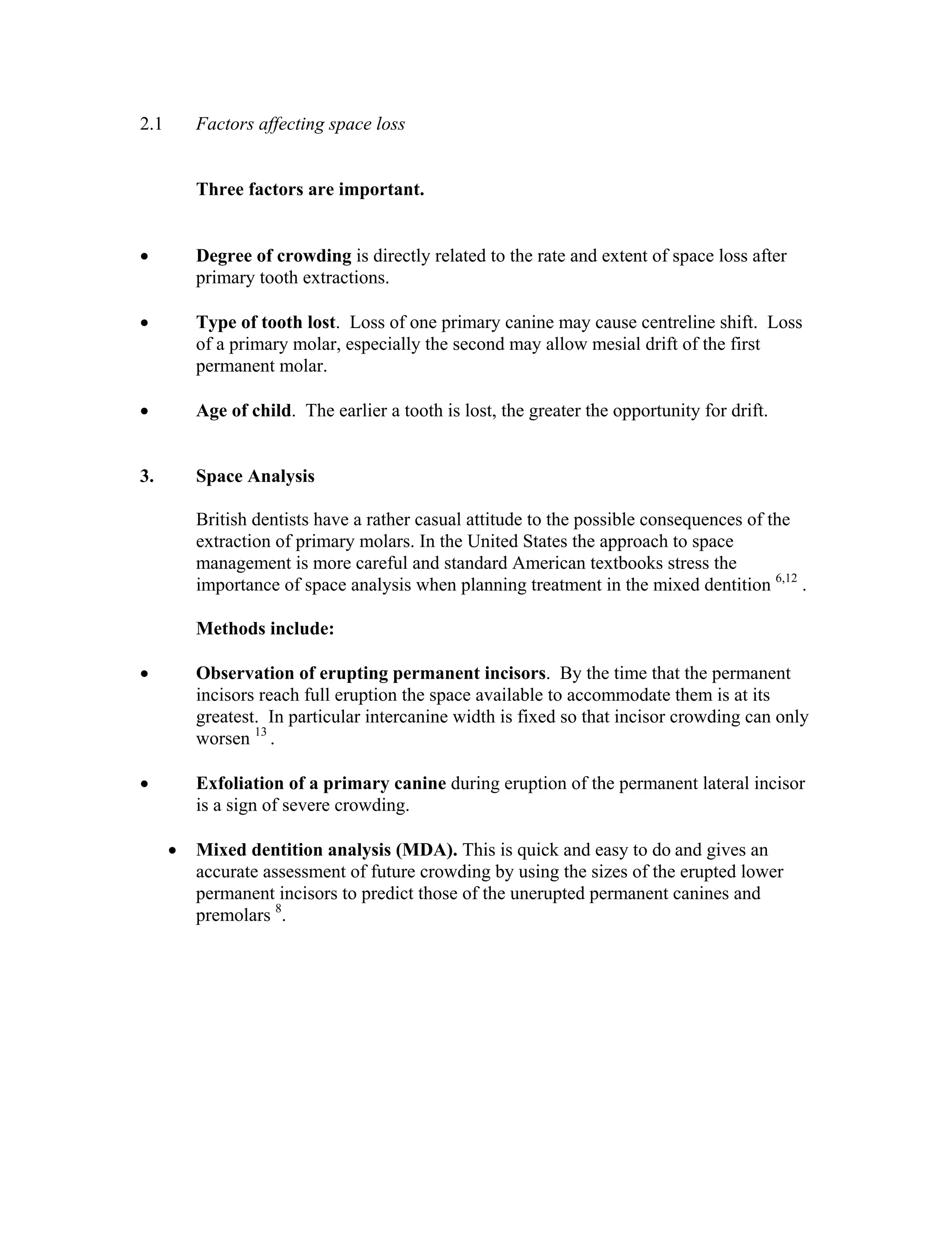 Extraction of primary teeth balance and compensation | PDF