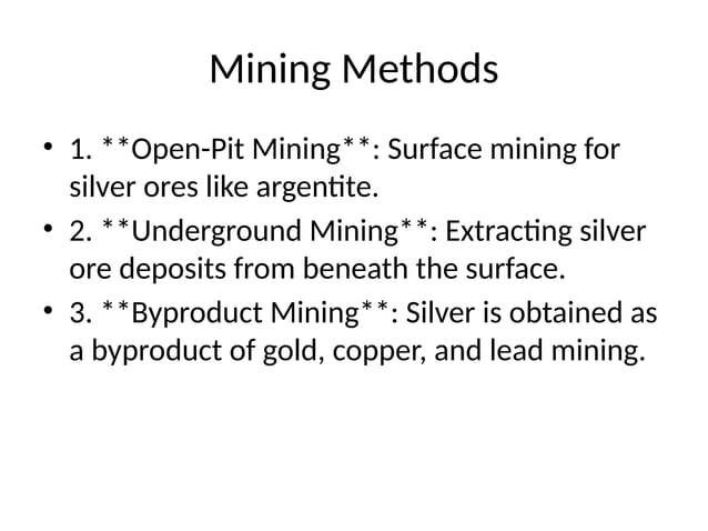 Extraction_of_Silver.pptx Extraction_of_Silver | PPT