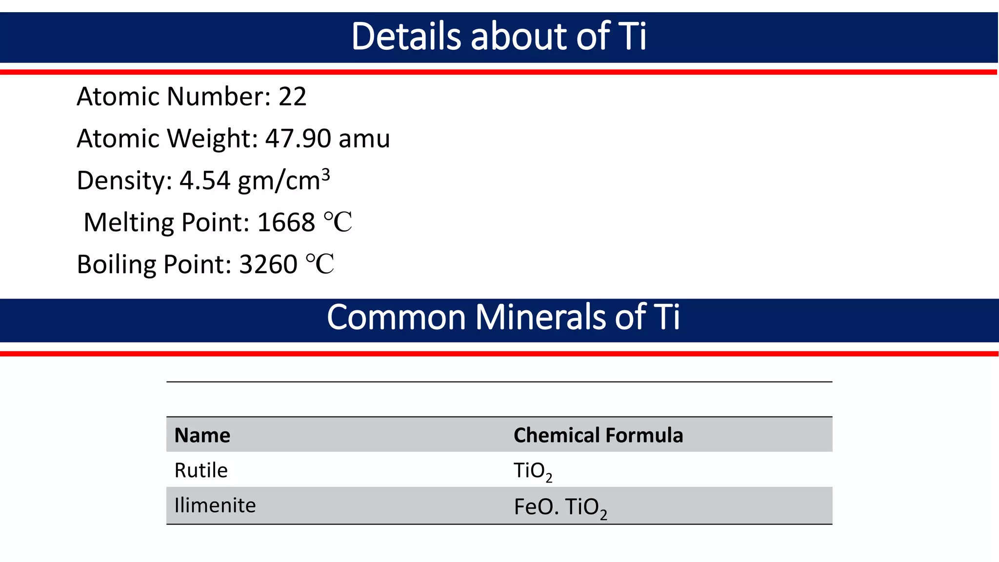 Extraction of Titanium | PDF