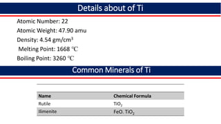 Extraction of Titanium | PDF