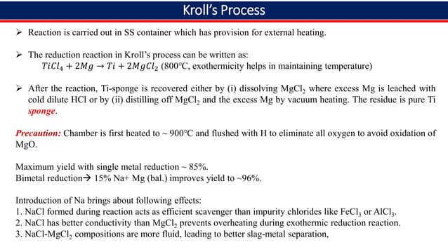 Extraction of Titanium | PDF