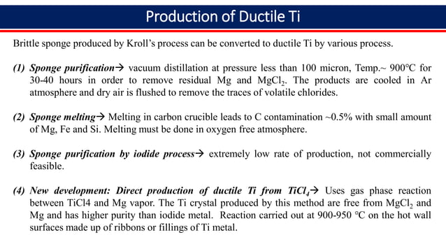 Extraction of Titanium | PDF