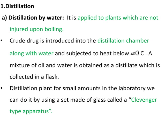 Extraction Of Volatile Oils Pptx
