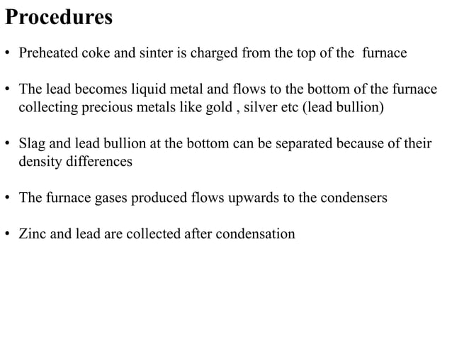 Extraction of zinc | PPTX