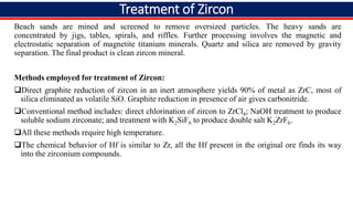 Extraction of zirconium (zr) | PDF
