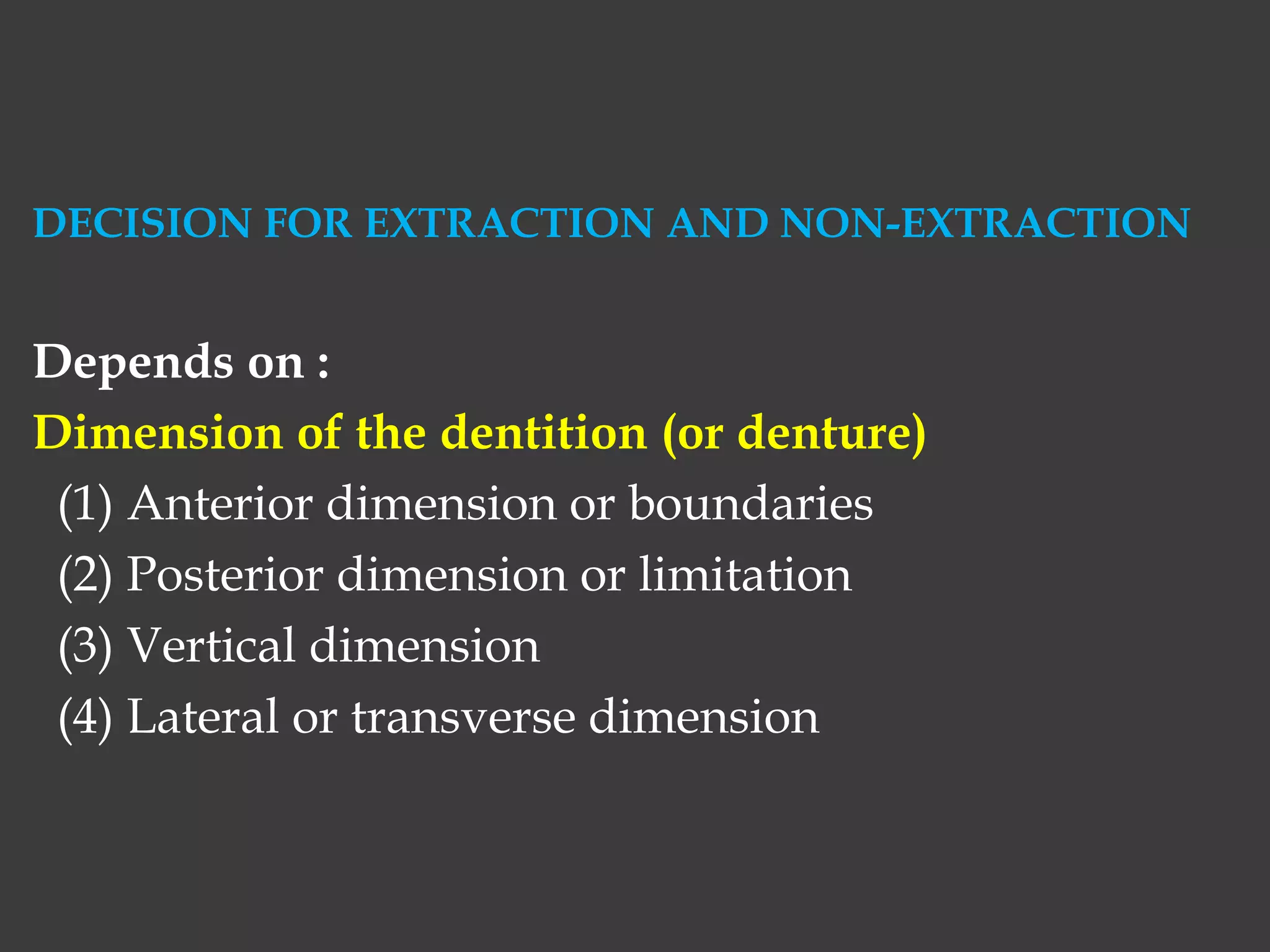 A differential diagnostic decision for extraction and non-extraction | PPTX