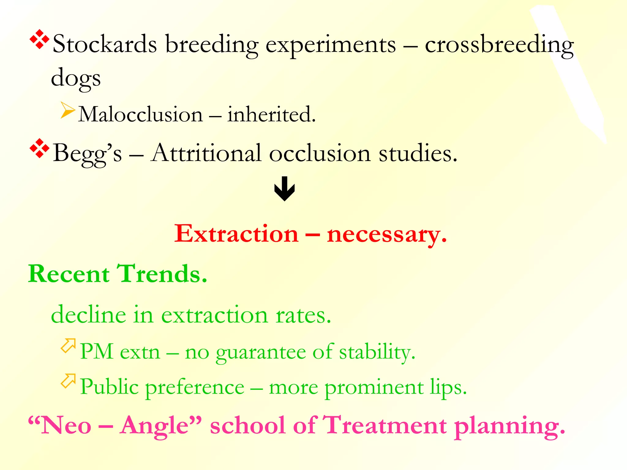 Extraction patterns for begg trt | PPT | Dental Health | Diseases and ...
