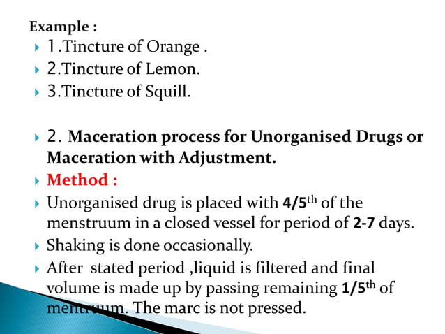 Extraction process | PPTX