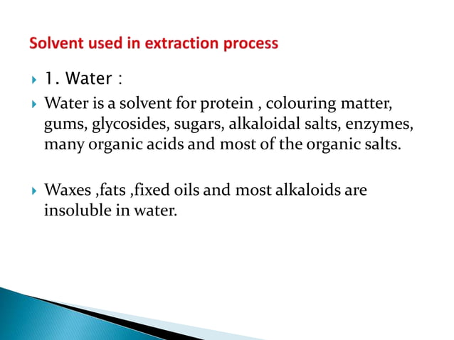 Extraction process | PPTX