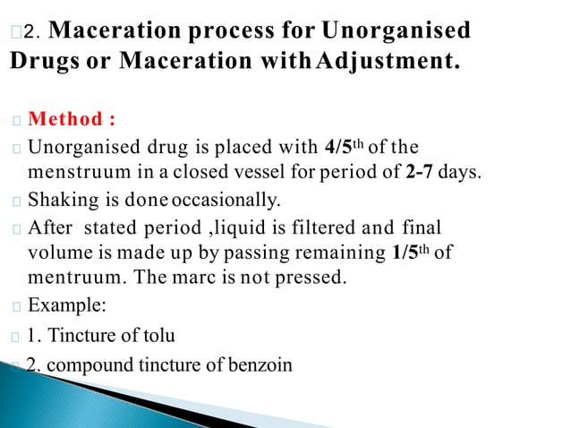 Extraction process Pharmaceutics I 20111 | PPTX | Pharmaceutical Drugs ...