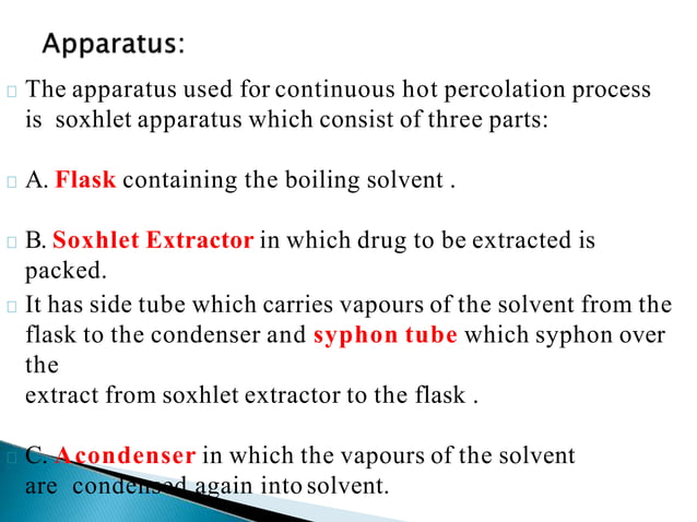 Extraction process Pharmaceutics I 20111 | PPTX | Pharmaceutical Drugs ...