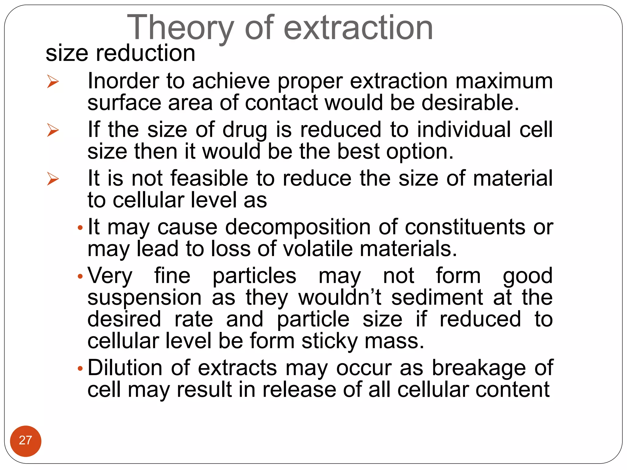 Extraction processes | PPTX | Chemistry | Science