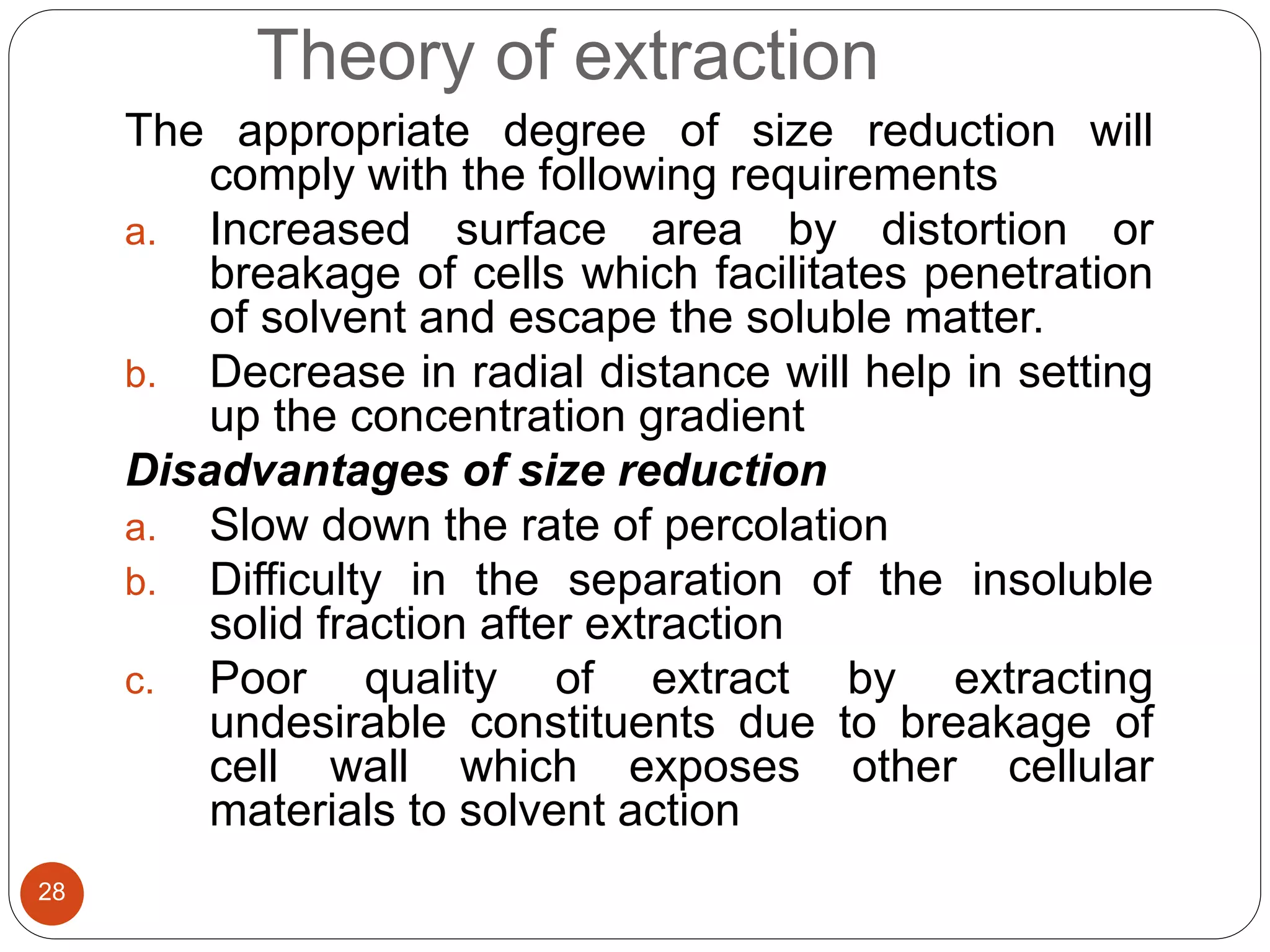 Extraction processes | PPTX | Chemistry | Science