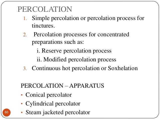 Extraction processes